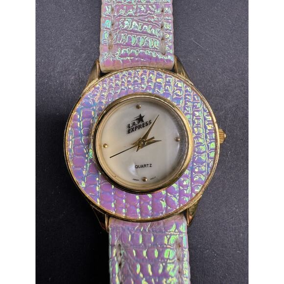 La Express | Accessories | Vintage La Express Quartz Watch Mother Of ...